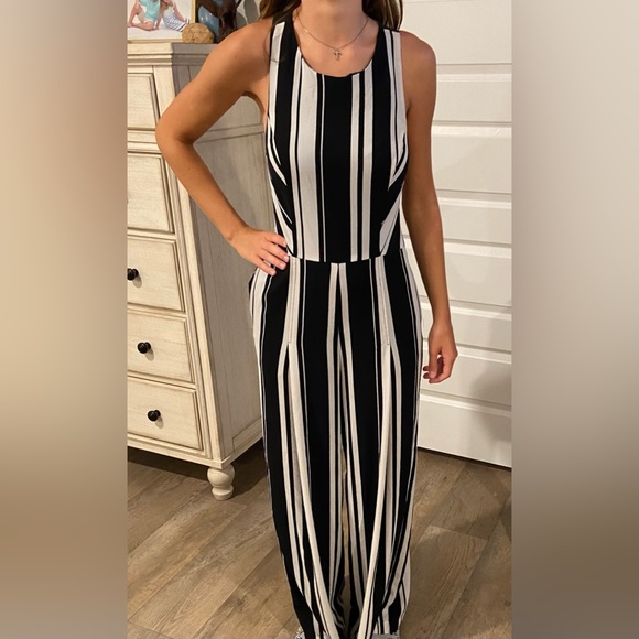 Willow & Clay | Pants & Jumpsuits | Willow Clay Vertical Stripe Wide ...